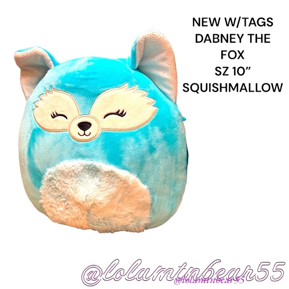 Squishmallows | Toys | New Wtags Dabney The Blue Fox Sz 1 Gorgeous ...